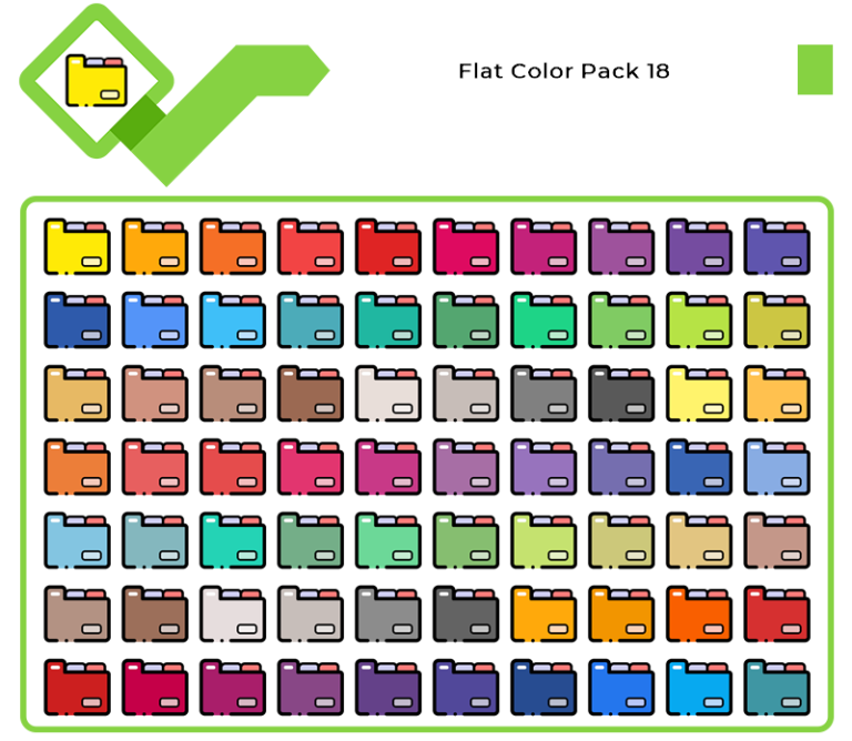 Flat Color Pack 18 MSTECH GLOBAL