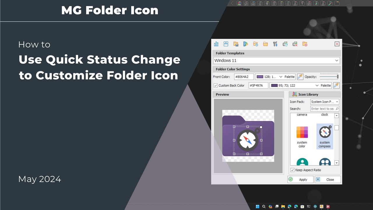 How to use quick status change to customize folder icon in Windows 10 ...